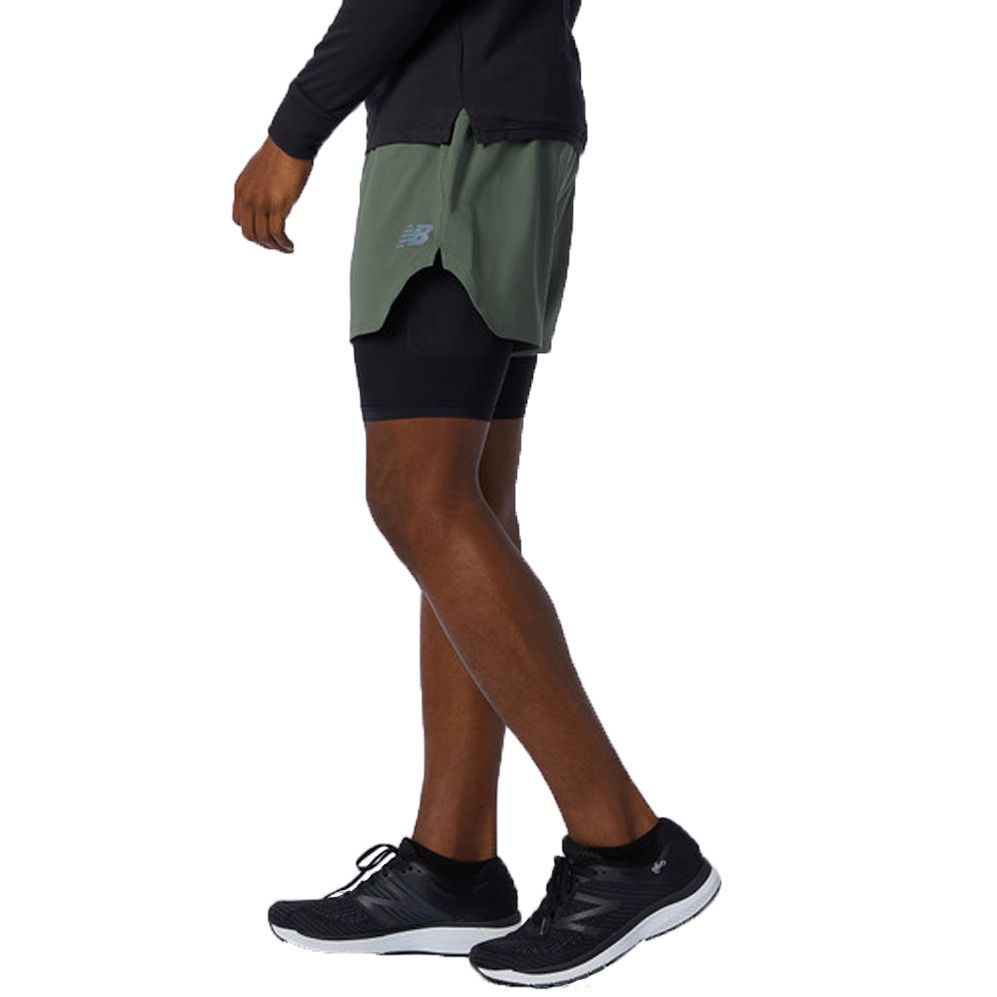 New Balance Q Speed Fuel 2in1 5 Inch Short heren